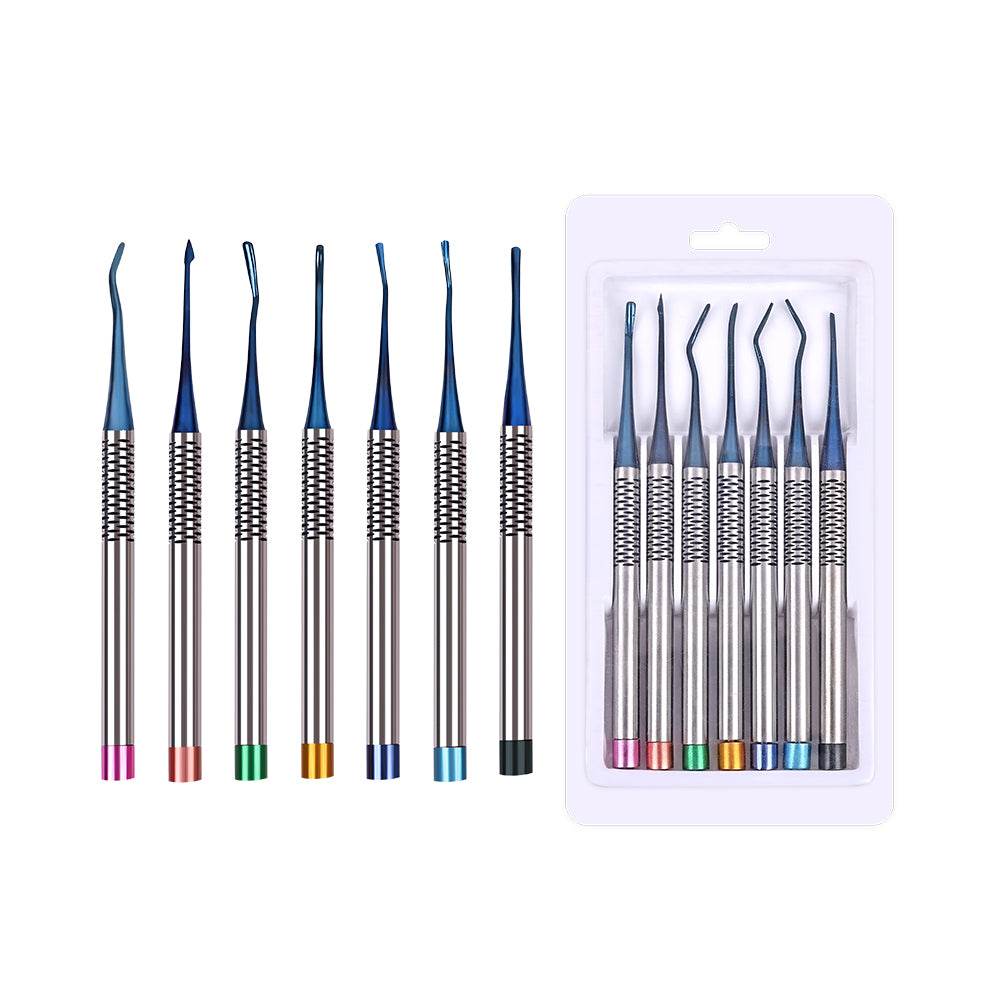ELIJAH Dental Elevator Titanium Alloy Material Dental Elevator Set St ...
